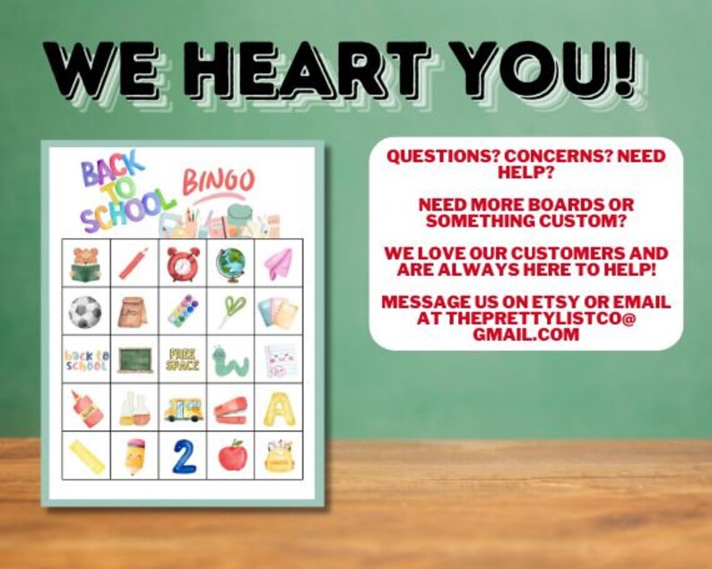 Back to School Bingo Printable Game Set of 30, Beginning of Year ...