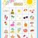 Summer Bingo Game | End of Year Classroom Party for 30 | Summer ...