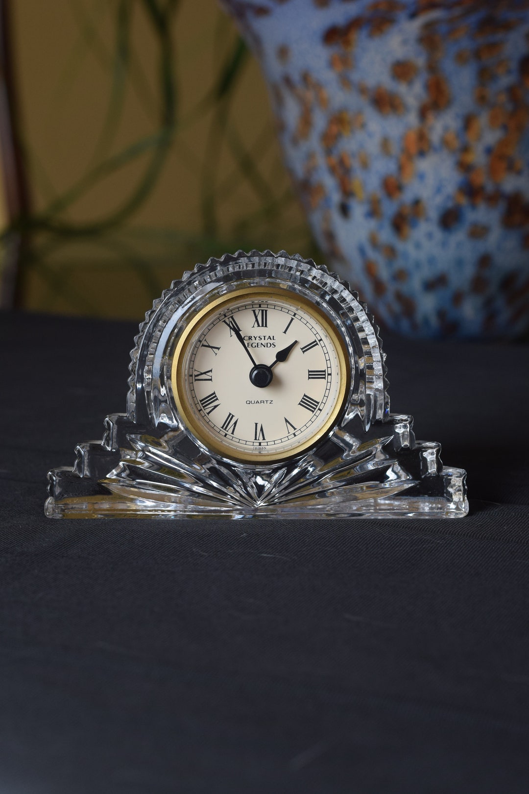 Godinger Crystal Legends 24% Lead Crystal Clock for Desk or Mantle - Etsy