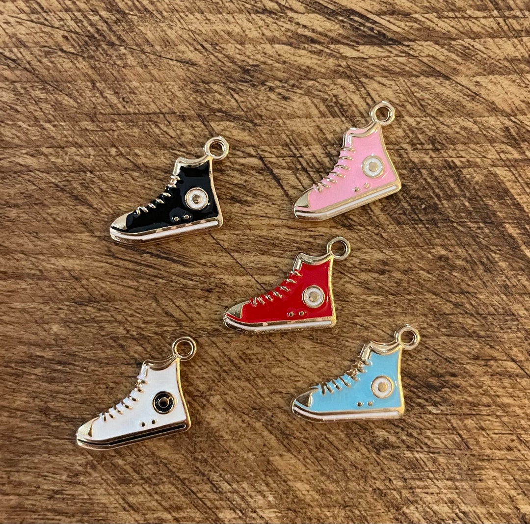 Converse Shoe Charms: Trendy DIY Jewelry Pendants (18mm) - Etsy