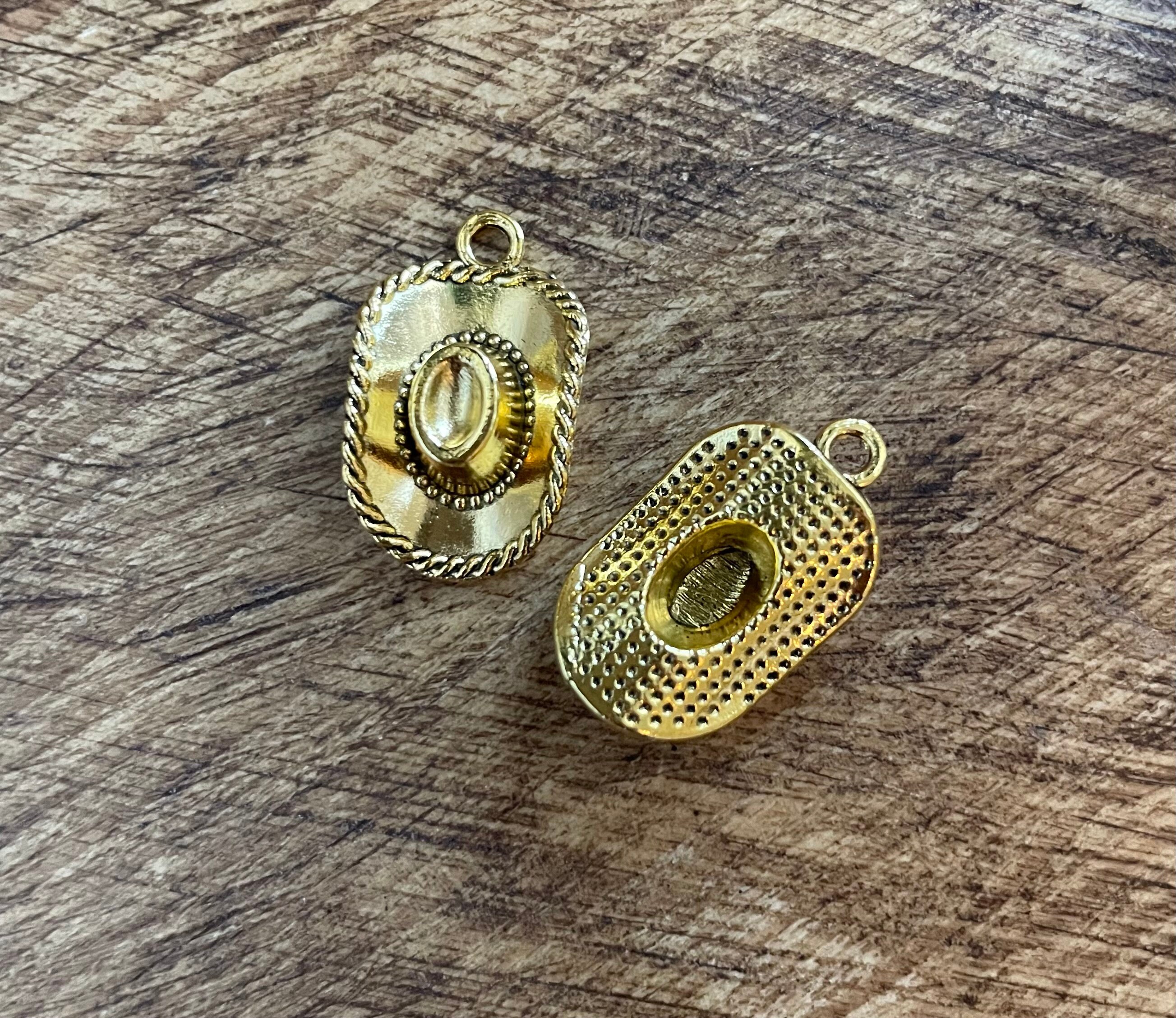 Cowboy Hat Charm for Making Jewelry,western Cowboy Charm for DIY ...