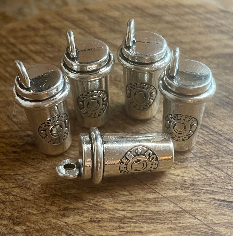 Coffee Cup Charms,3d Coffee Jewelry Charms,coffee Mug Pendants for DIY ...