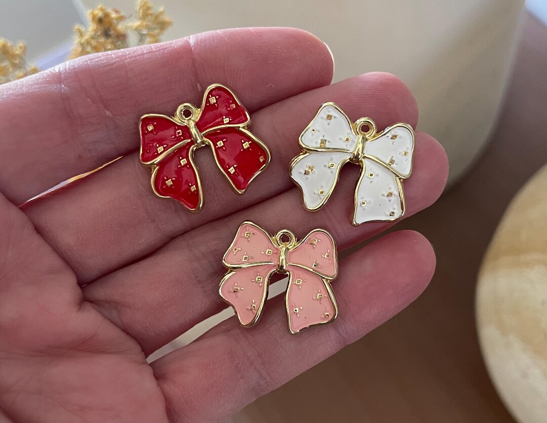 Vintage Bow Charms for Jewelry Making,bow Charms for Necklace,charms ...