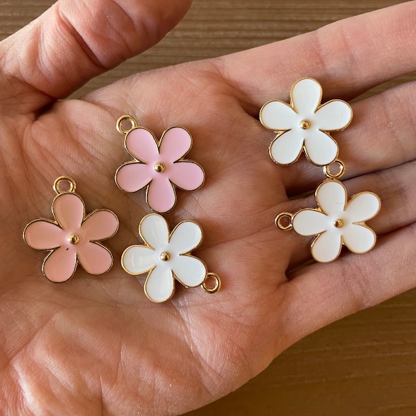 Flower Charms - Etsy