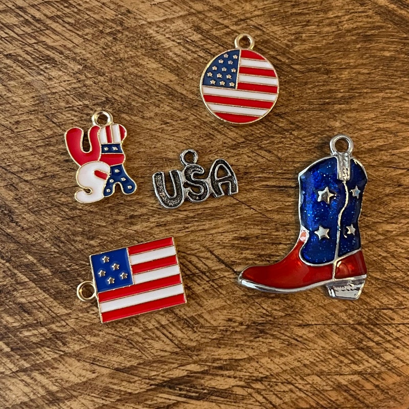 Flag Charms - Etsy