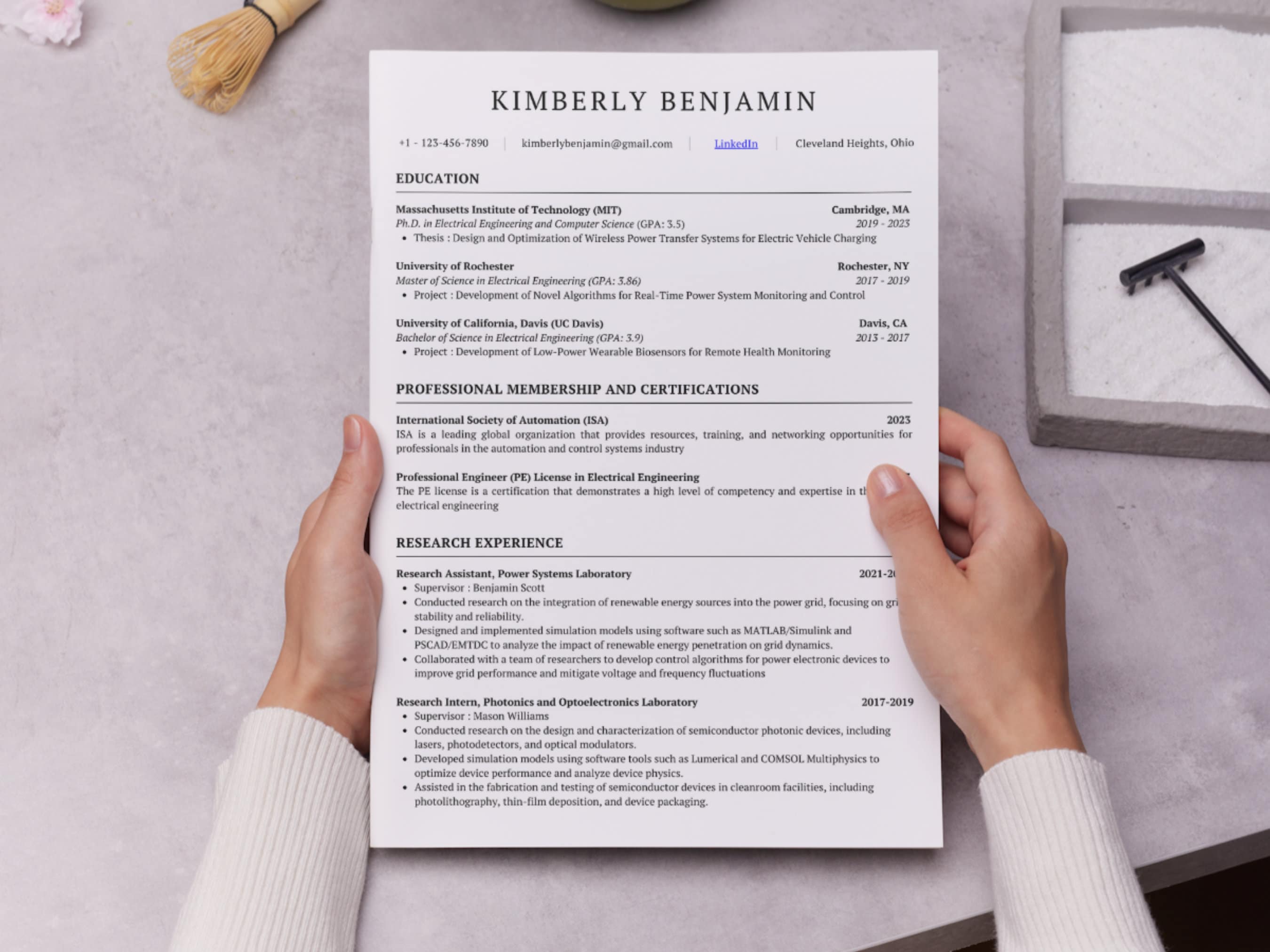 Academic CV Template, Word, Canva, Resume Template for Grad School ...