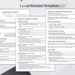 ATS Harvard Resume Template: Modern, Clean CV (google Docs, Word, Canva ...