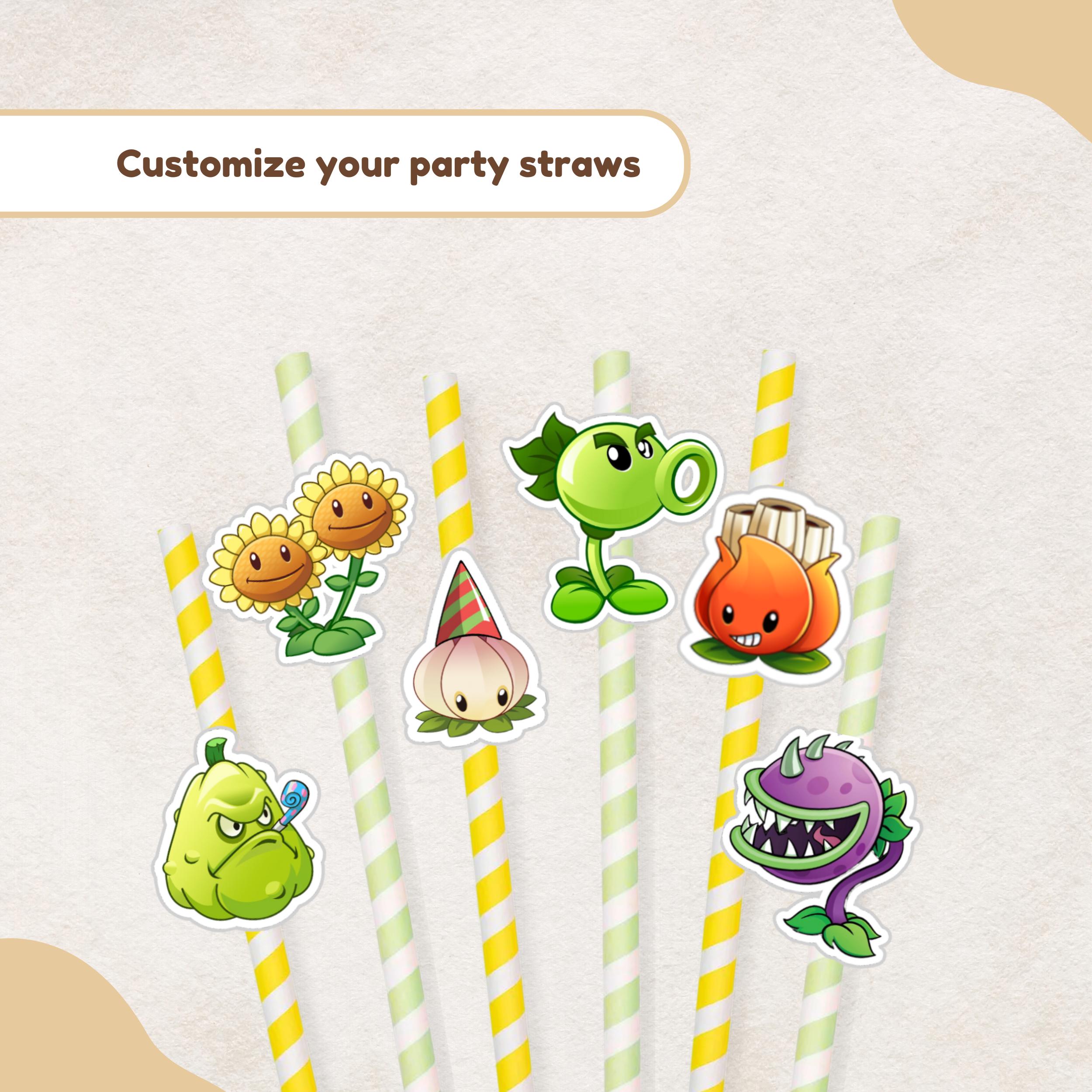 Plants Vs Zombies Birthday Cake Toppers: Printable Party Decorations ...