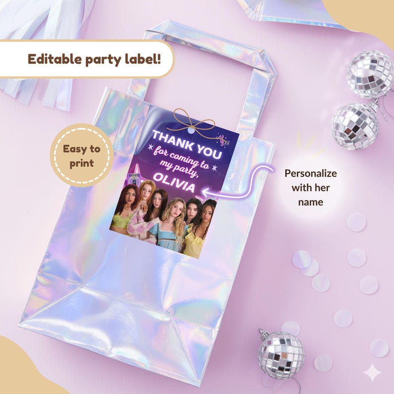 KATSEYE Thank You Tags (canva Editable) - Etsy UK