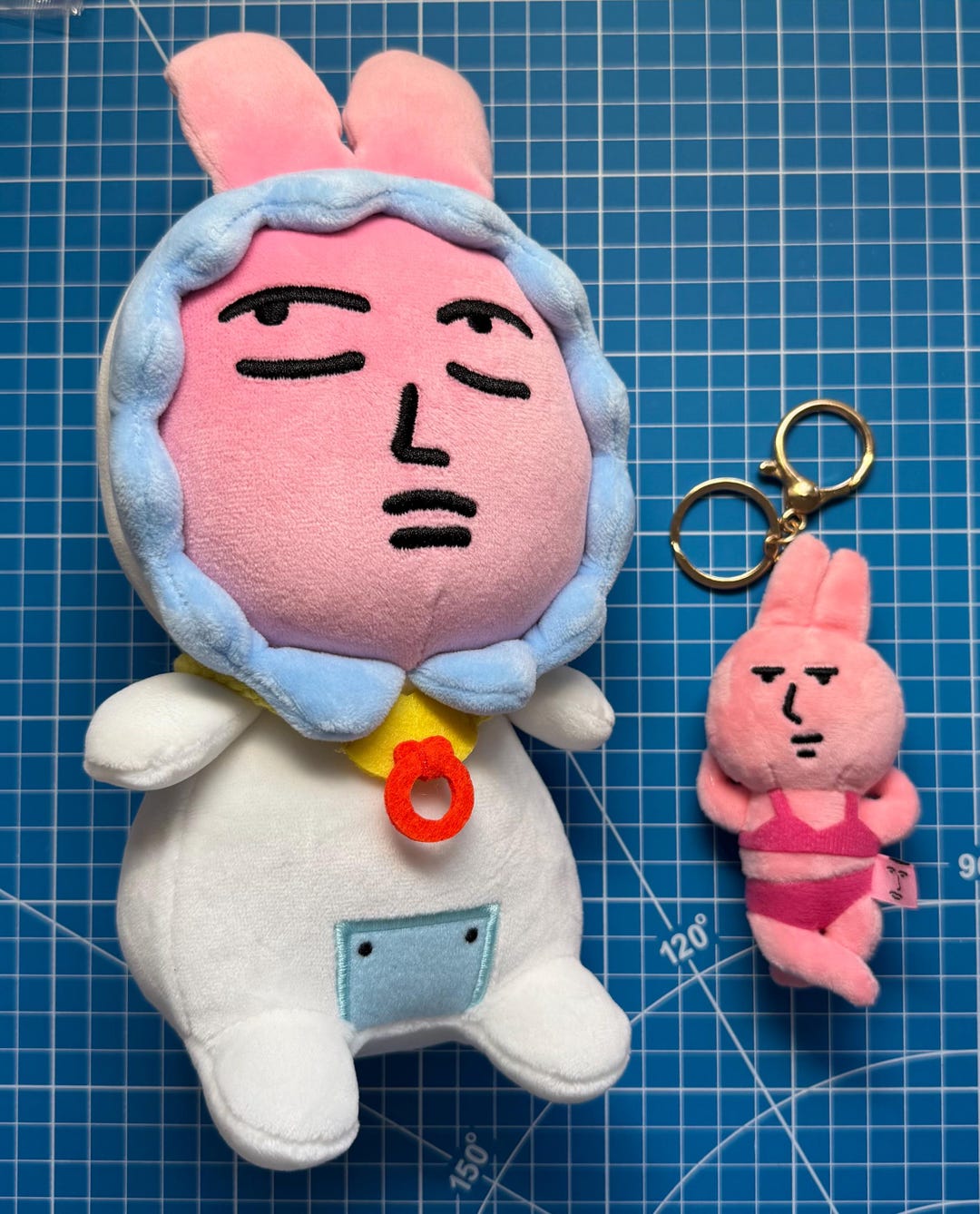 Pink Rabbit Meme Plushie Birthday Baby Plush Summer Bikini Keychain ...