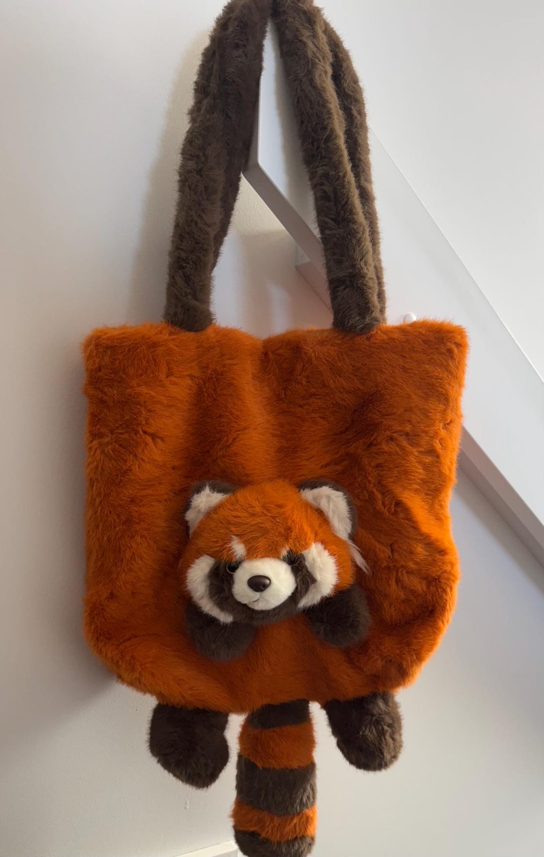 Red Panda Plush Tote Bag Large Size ( Strips + Bag + Tail = 80cm ...