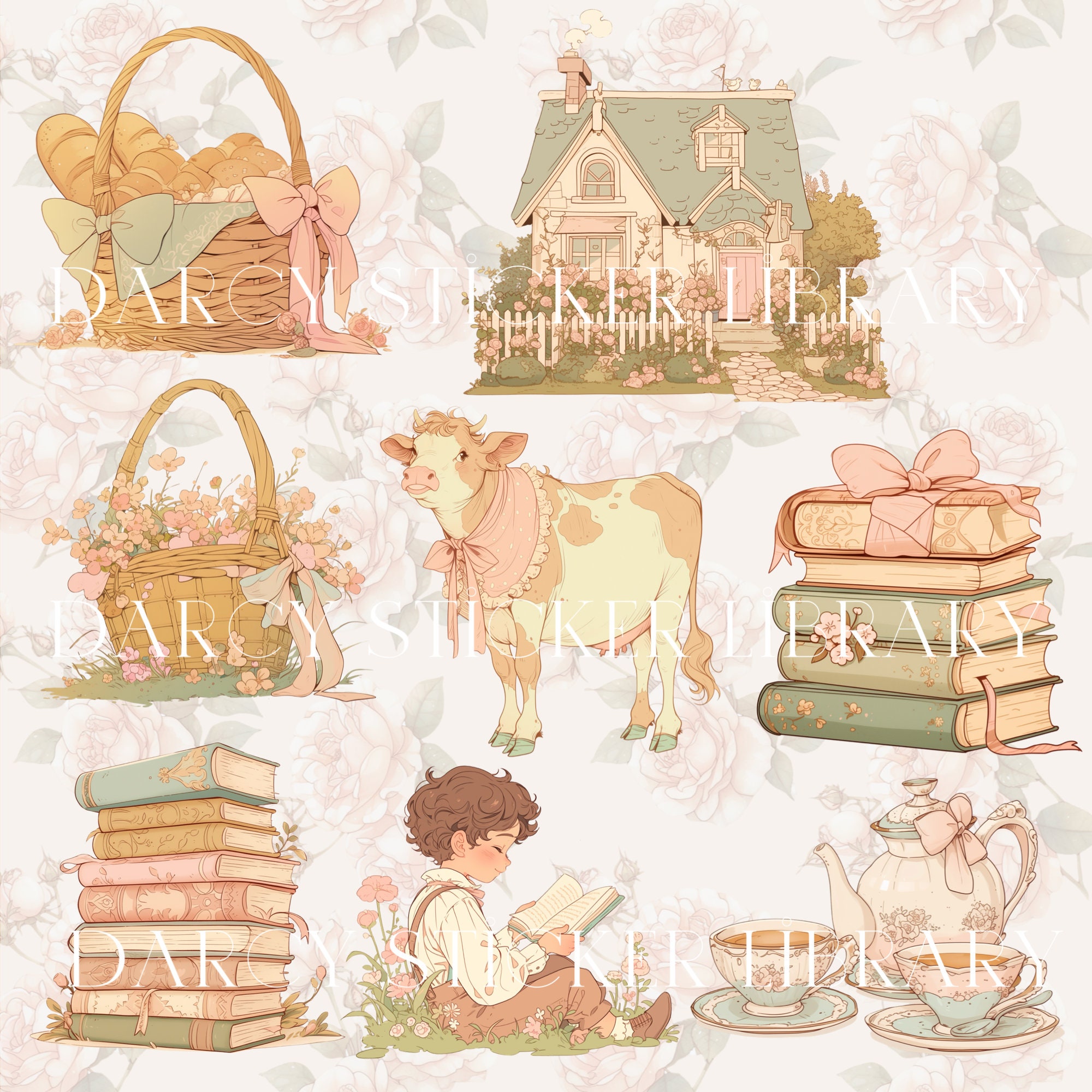 Anne of Green Gables Clip Art Set: PNG Collection of 20 Transparent ...