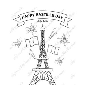 bastille day coloring pages