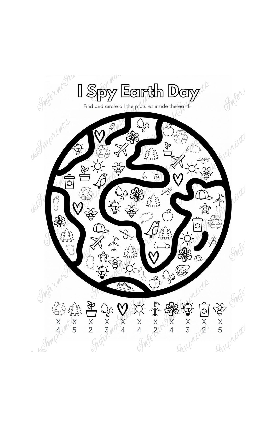 I Spy Earth Day Crafts for Kids, Earth Day Activities, Earth Day ...