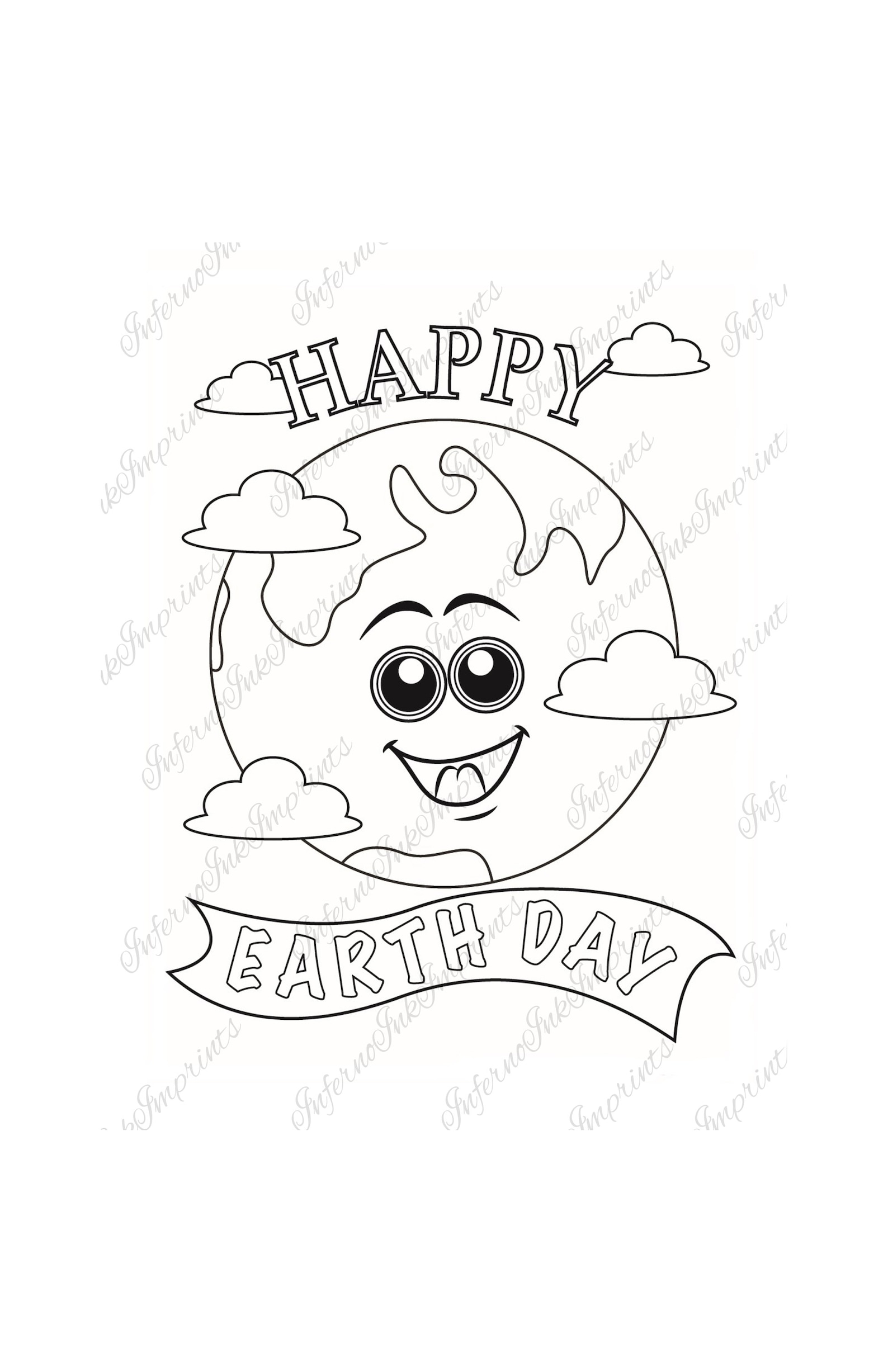 Coloring Page Earth Day Crafts for Kids, Earth Day Activities, Earth ...