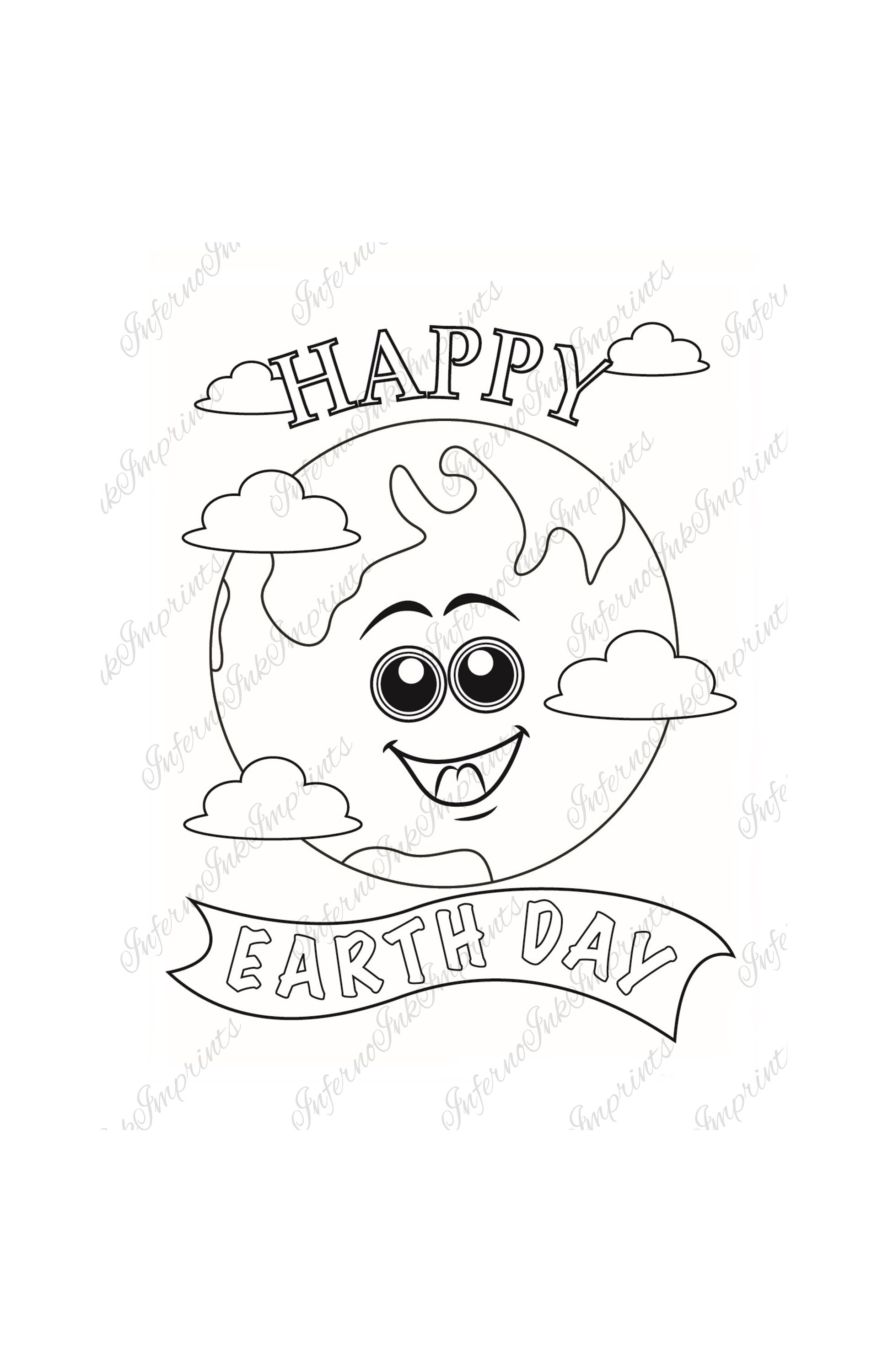 Coloring Page Earth Day Crafts for Kids, Earth Day Activities, Earth ...