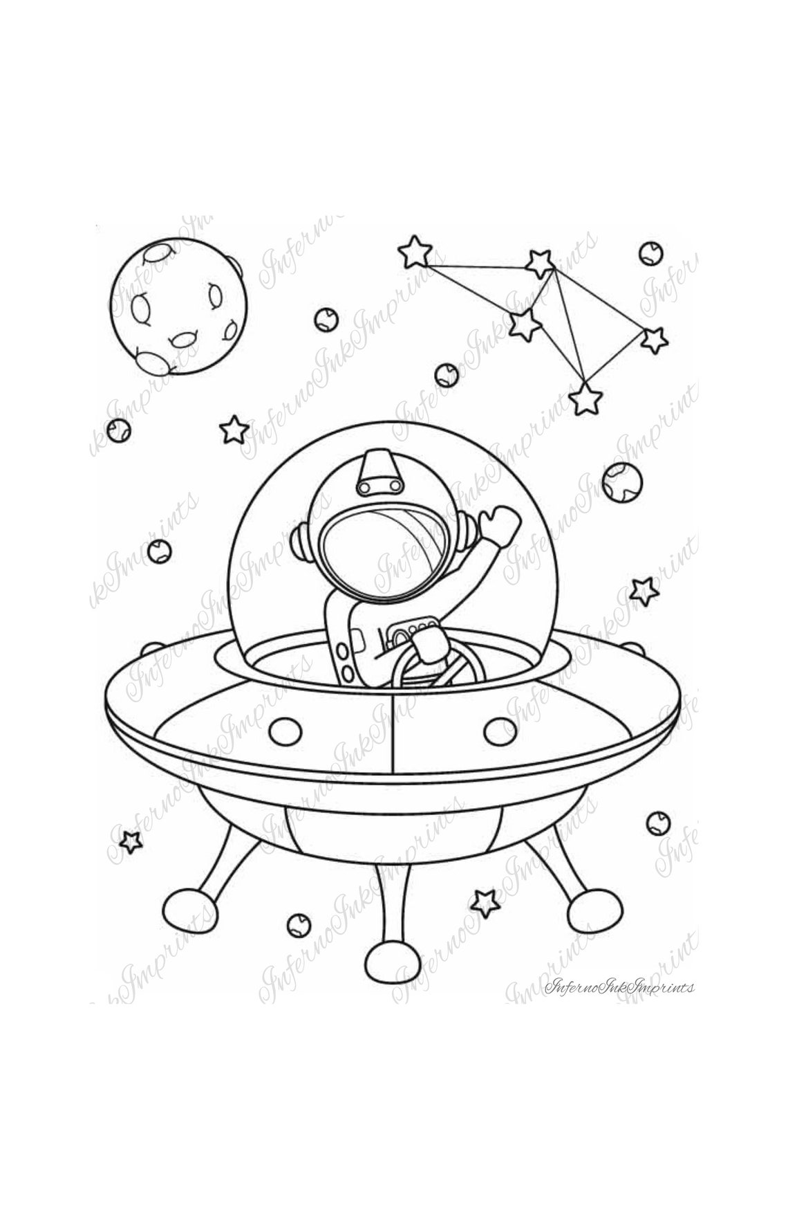 UFO Day, Coloring Page, Flying Object, Roswell, Area 51, Easy Crafts ...