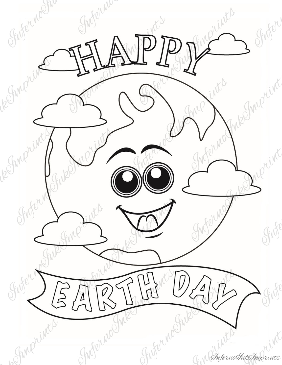 Coloring Page Earth Day Crafts for Kids, Earth Day Activities, Earth ...