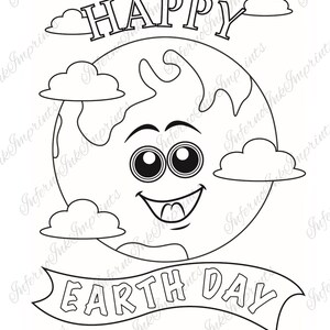 Coloring Page Earth Day Crafts for Kids, Earth Day Activities, Earth ...