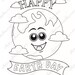 Coloring Page Earth Day Crafts for Kids, Earth Day Activities, Earth ...