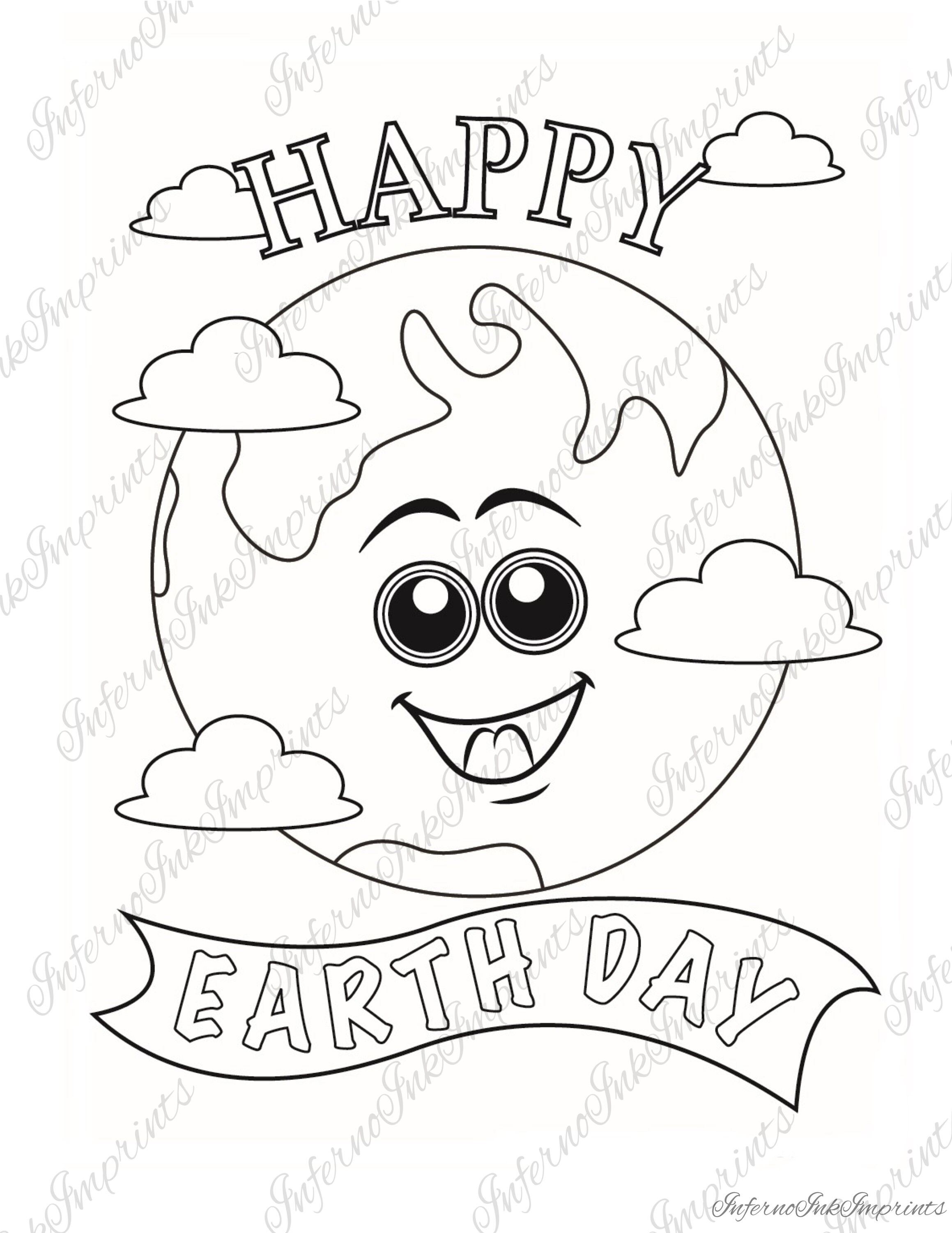 Coloring Page Earth Day Crafts for Kids, Earth Day Activities, Earth ...