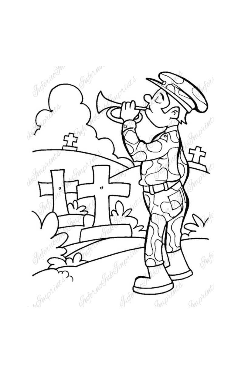 Soldier Memorial Coloring Page ANZAC Day, Poppies, World War I ...
