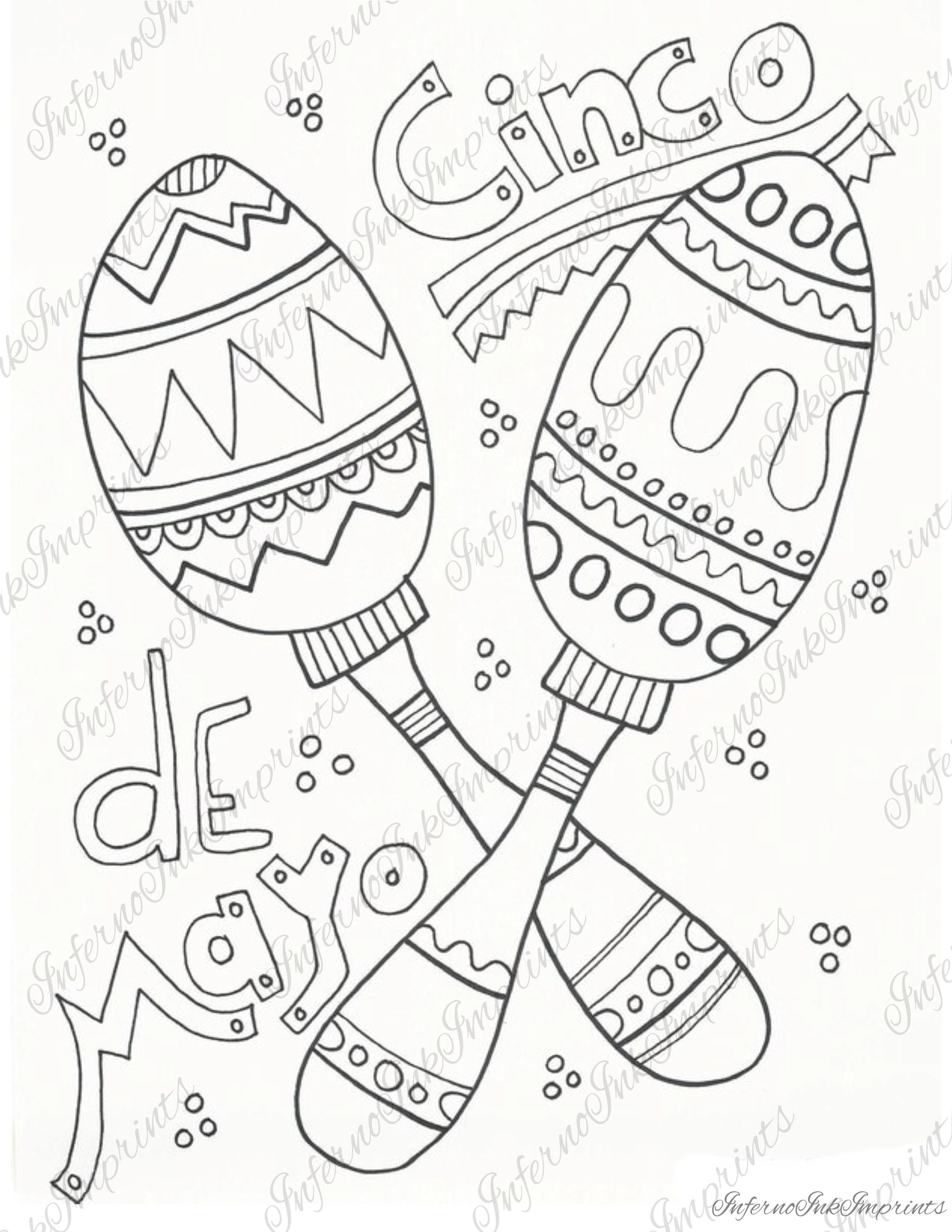 Cinco De Mayo, Coloring Page, Kids Crafts, La Batalla, De Puebla ...