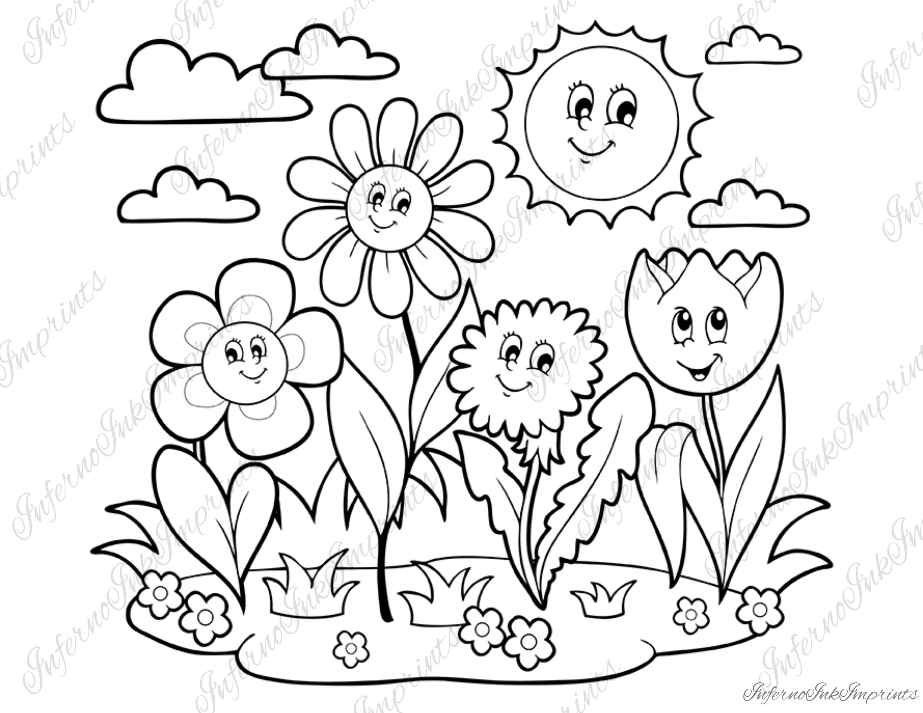 May Day, Beltane Coloring Page, Maypoles, Flowers, Spring, Pagan ...