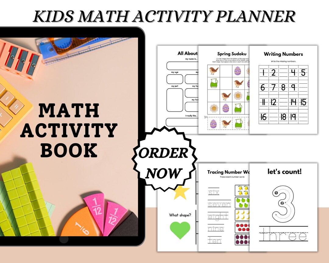 Fun Math Activity Book Engaging Exercises for Kids Essential Learning ...