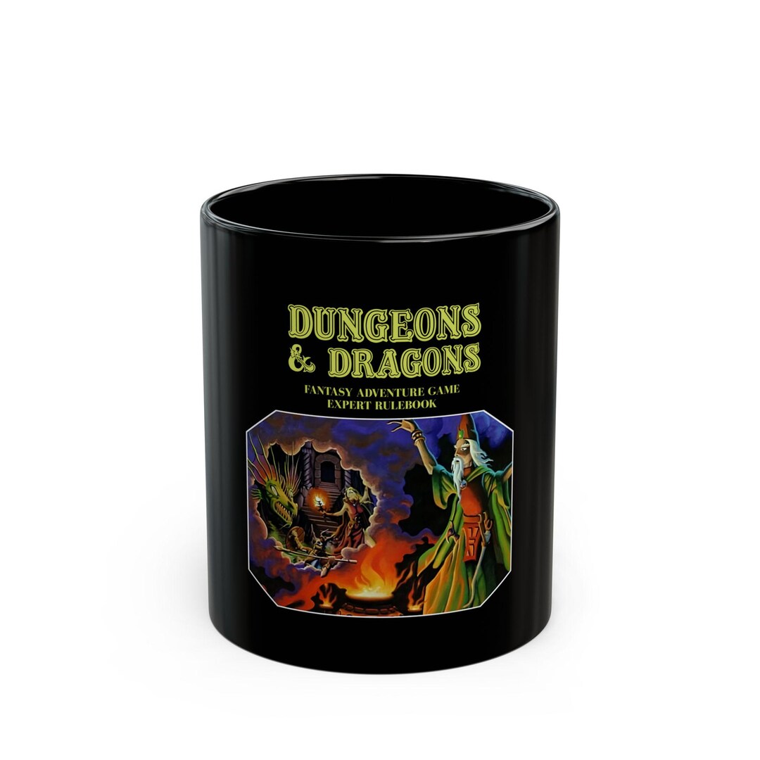 Dnd Retro Art Black Mug Moldvay Edition, Dungeons and Dragons Coffee ...