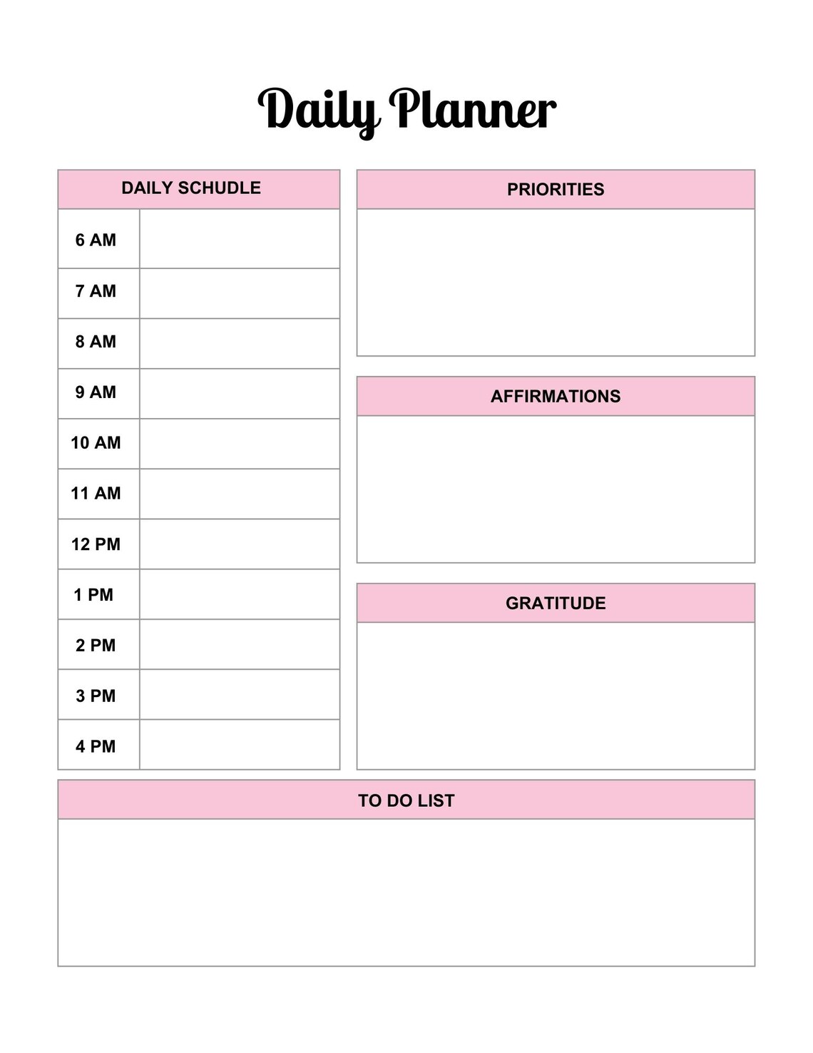 Ultimate Daily Task Organizer Reach Maximum Productivity With This Fast ...