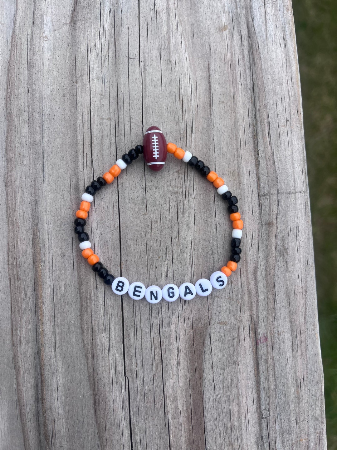 Cincinnati Bengals Football Bracelet - Etsy
