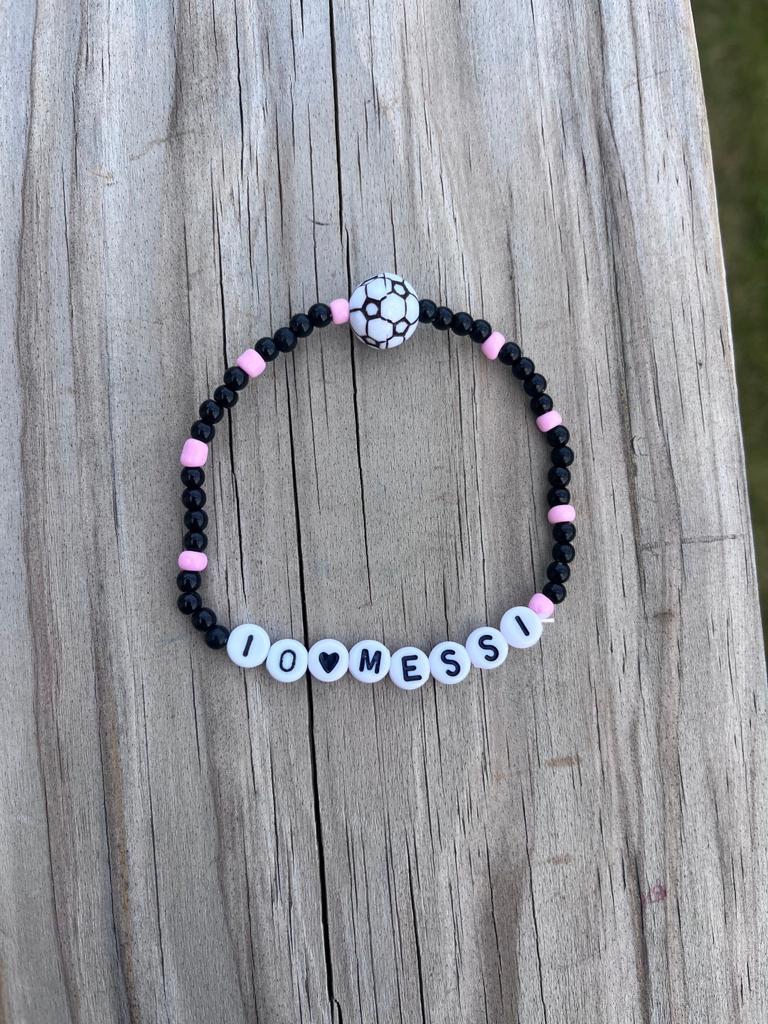 Lionel Messi Inter Miami Soccer Bracelet - Etsy