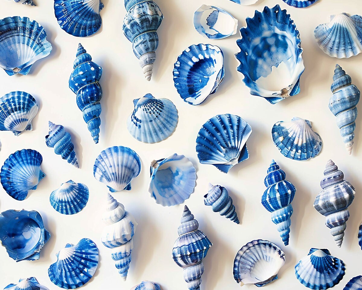 Nautical Watercolor Shell Clipart- 20 Transparent Background PNG ...