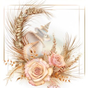 100 Floral Seashell Clipart Design Bundle/ Bundle and Save - Etsy