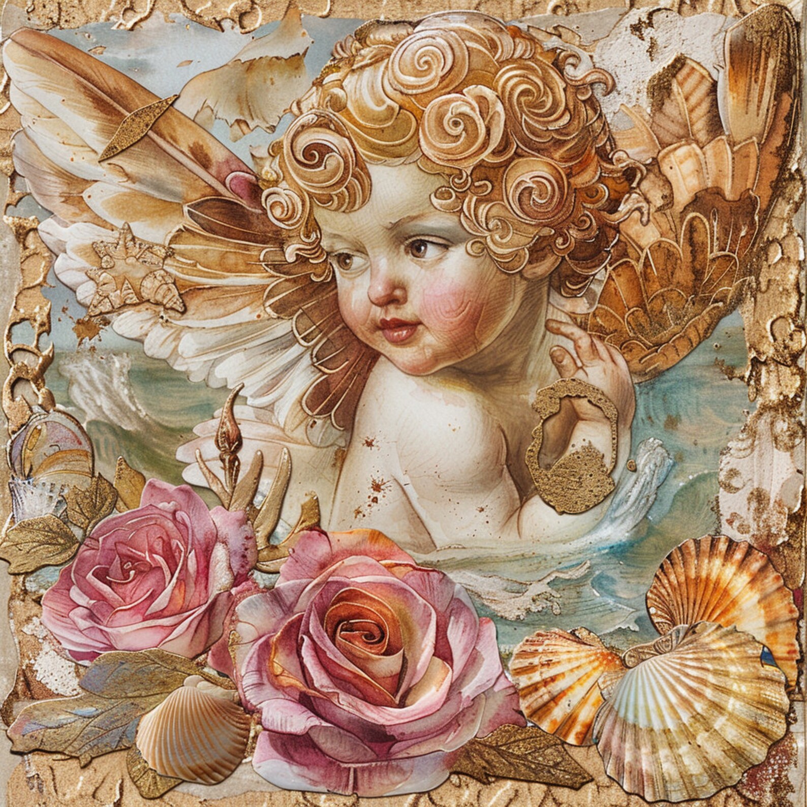24 Beautiful Little Oceanic Angels and Seashell Babies Esoteric Designs ...