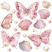 100 Butterfly and Seashell Clipart Designs Bundle - Ocean Elements ...