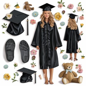 Watercolor Graduation Png/ Graduation Cap/ Graduation Clipart ...