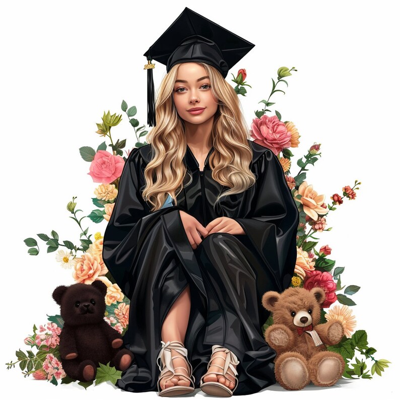 Watercolor Graduation Png/ Graduation Cap/ Graduation Clipart ...