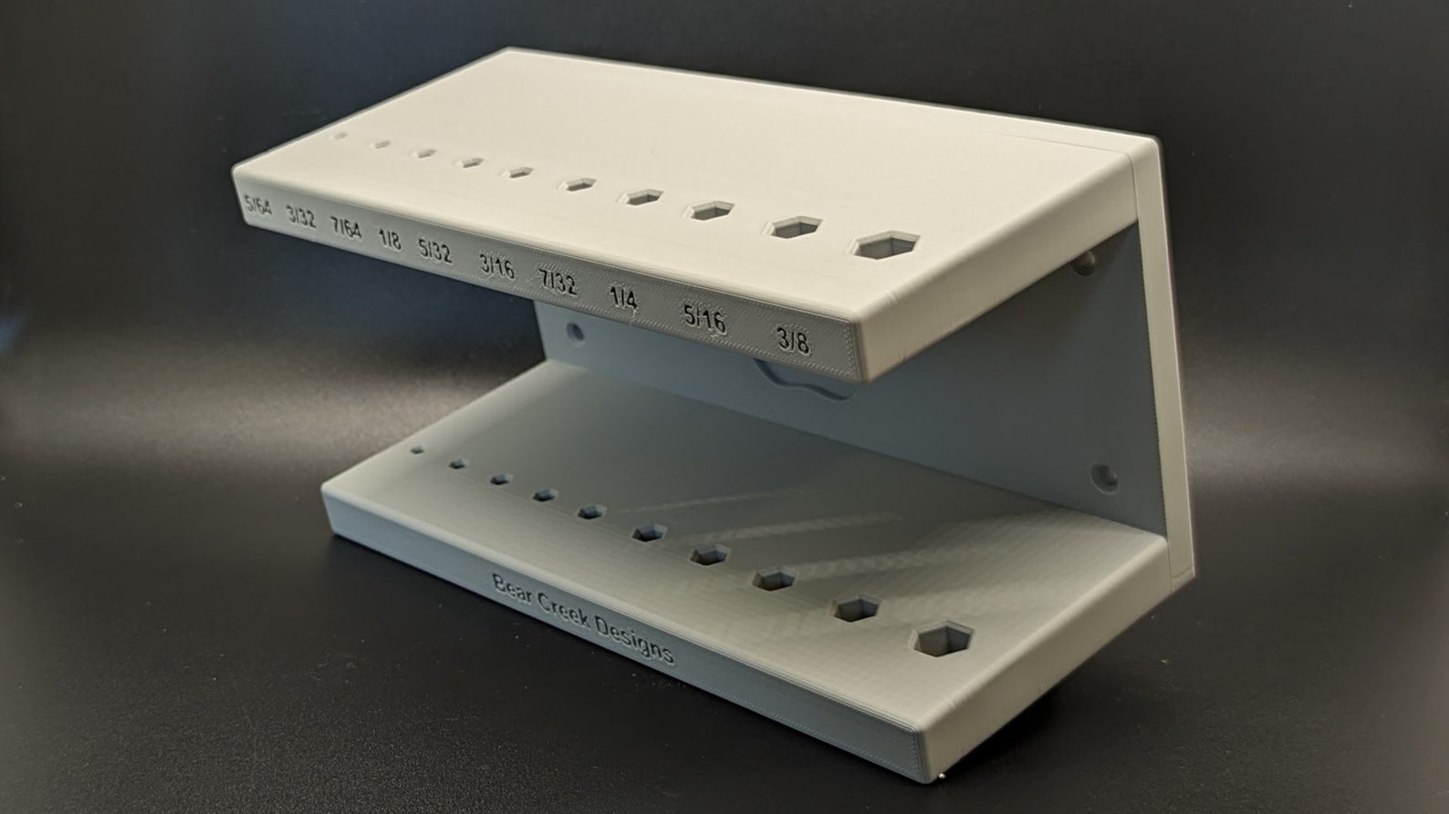 SAE & Metric T-handle Hex Key Storage Rack - 3D Printed Allen Wrench ...