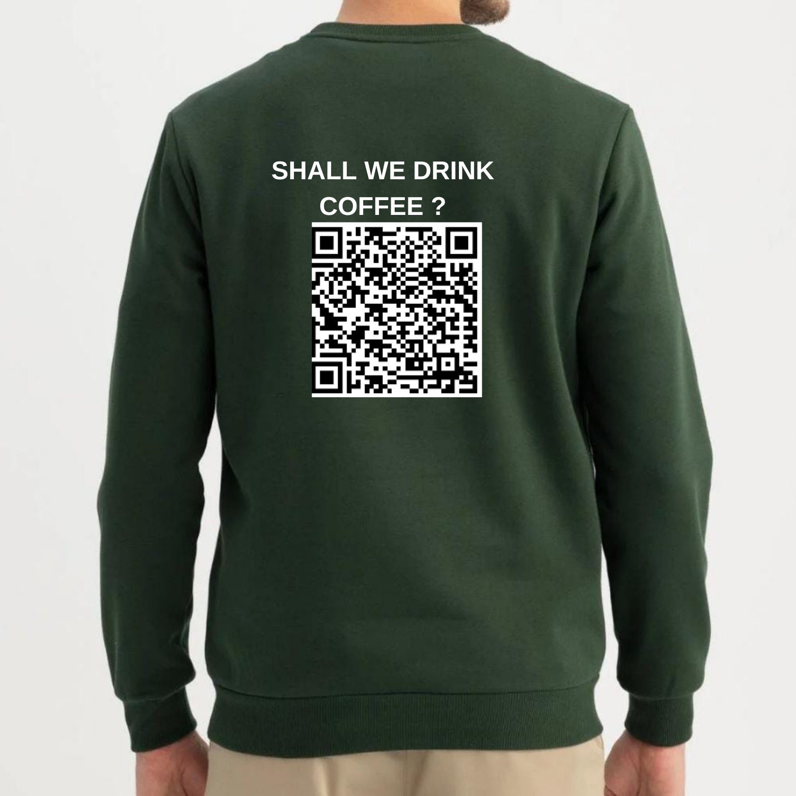 Special Qr Code Hoodie, Custom Qr Sweatshirt, Unique QR Code Sweatshirt ...