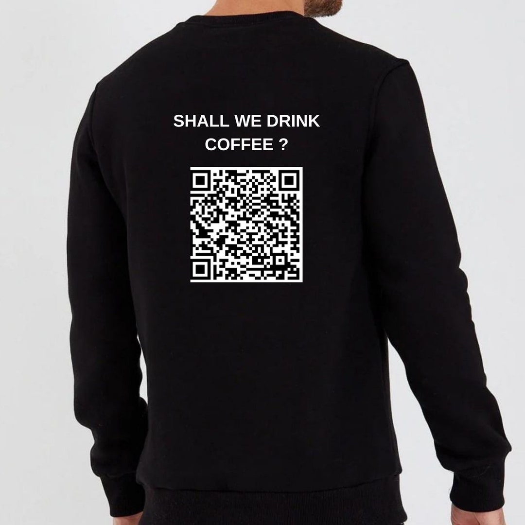 Special Qr Code Hoodie, Custom Qr Sweatshirt, Unique QR Code Sweatshirt ...