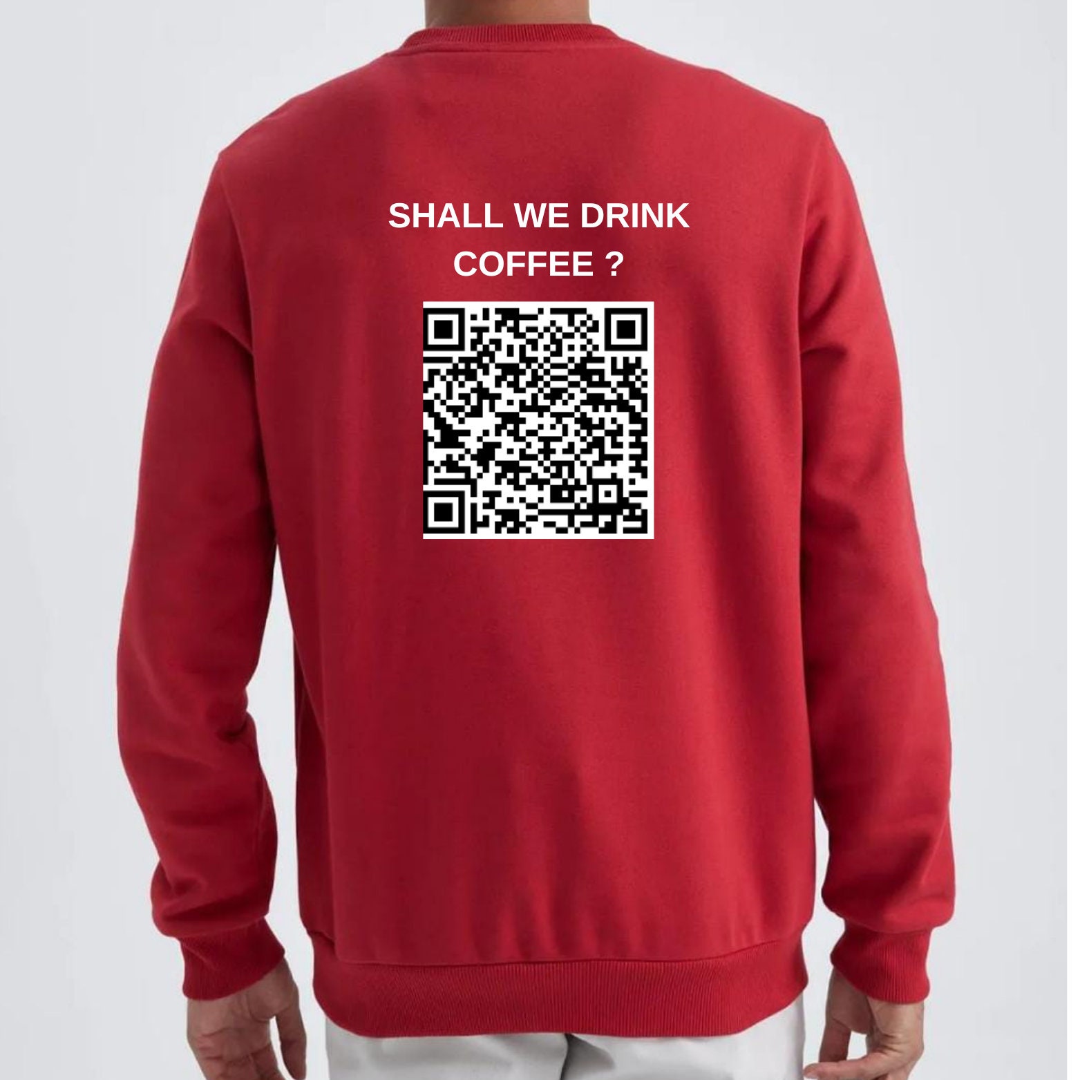 Special Qr Code Hoodie, Custom Qr Sweatshirt, Unique QR Code Sweatshirt ...