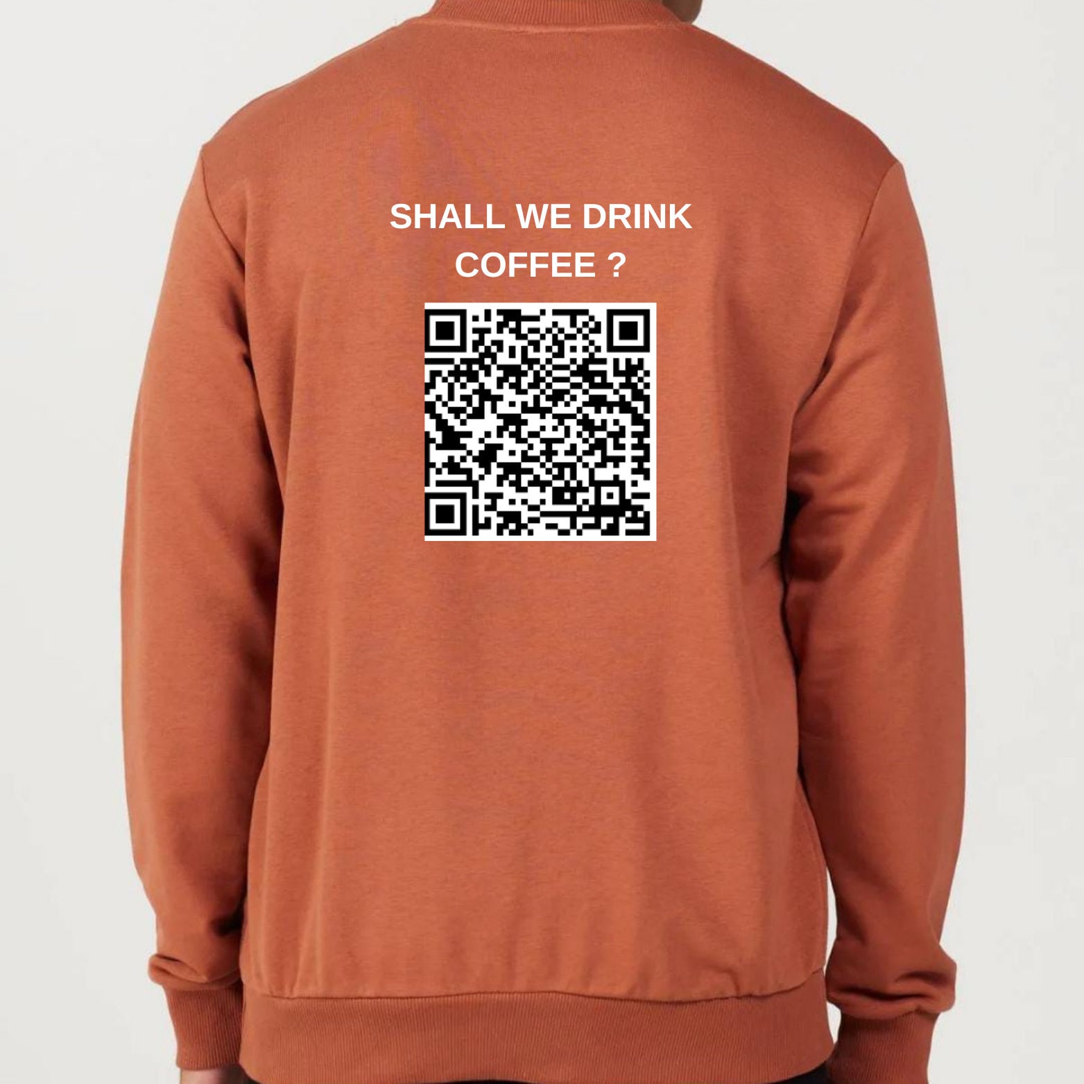 Special Qr Code Hoodie, Custom Qr Sweatshirt, Unique QR Code Sweatshirt ...