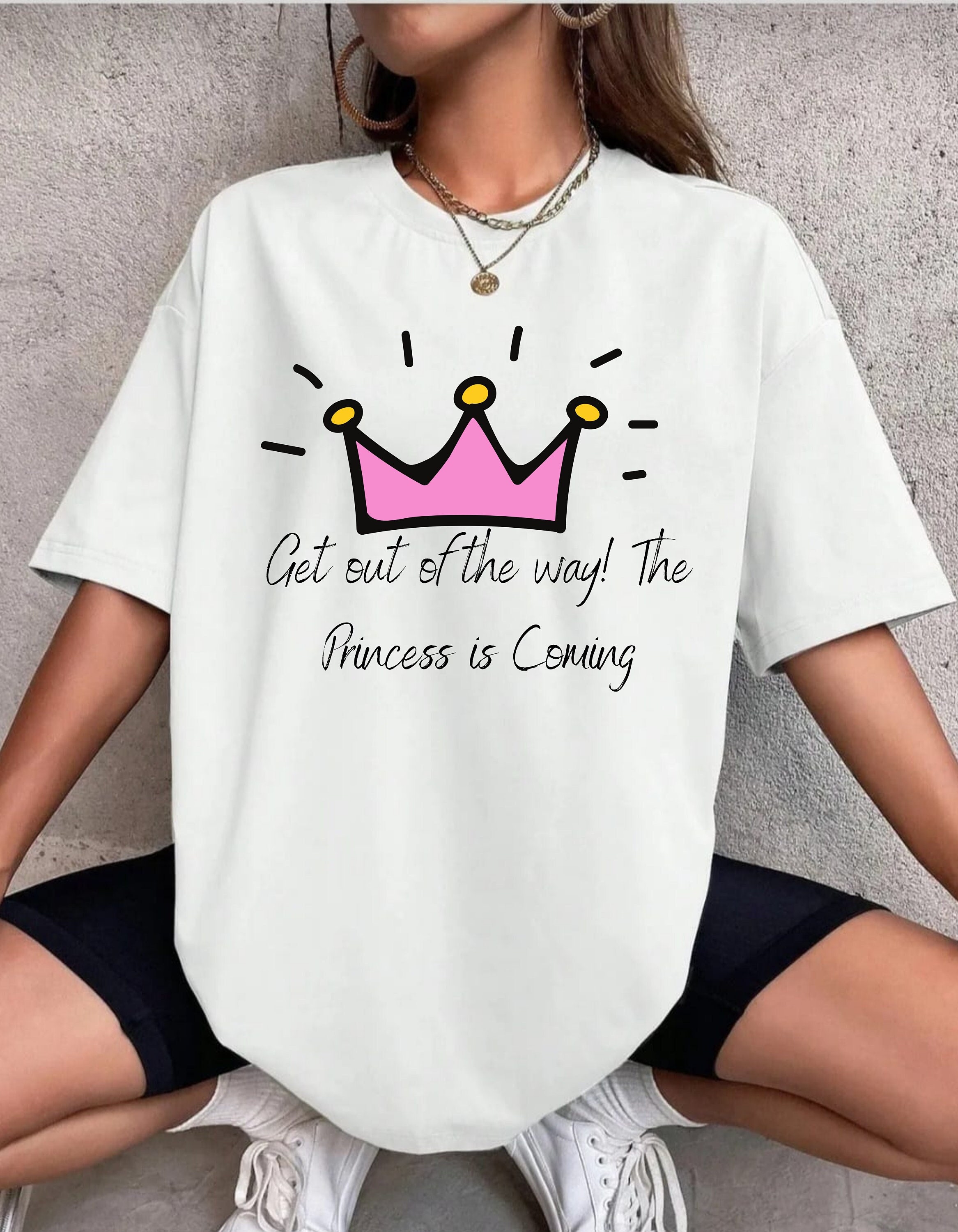 Princess Crown T-shirt, Girl's Fairytale Tee, Royal Graphic Shirt ...