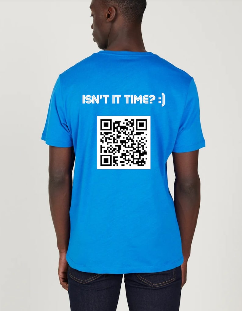 Special Qr Code T-shirt, Qr Code Shirt, Custom Qr Tee, Unique QR Code ...