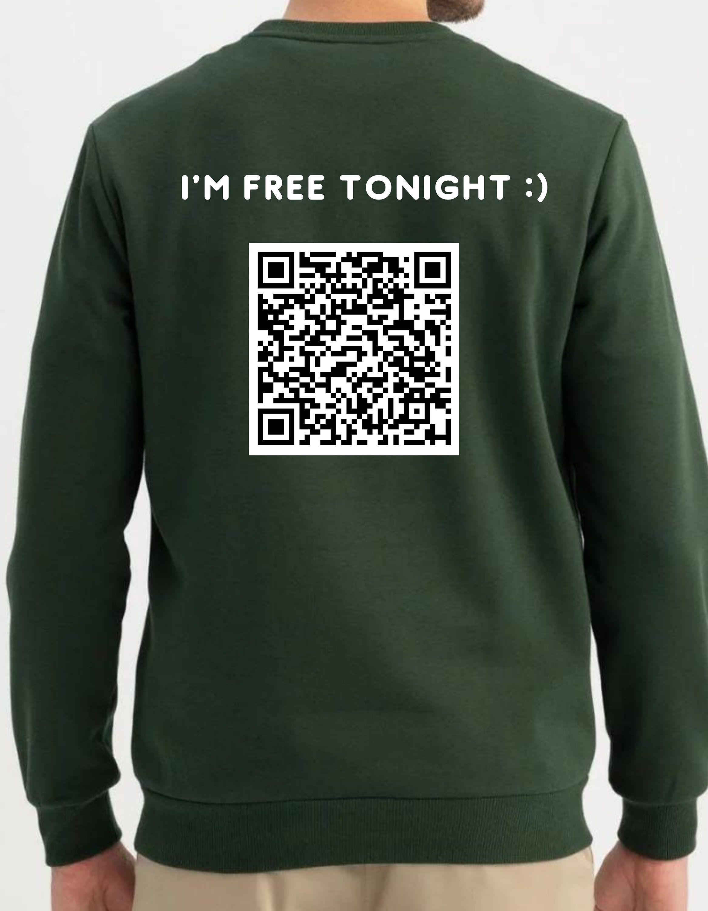 Special Qr Code Hoodie, Custom Qr Sweatshirt, Unique QR Code Sweatshirt ...