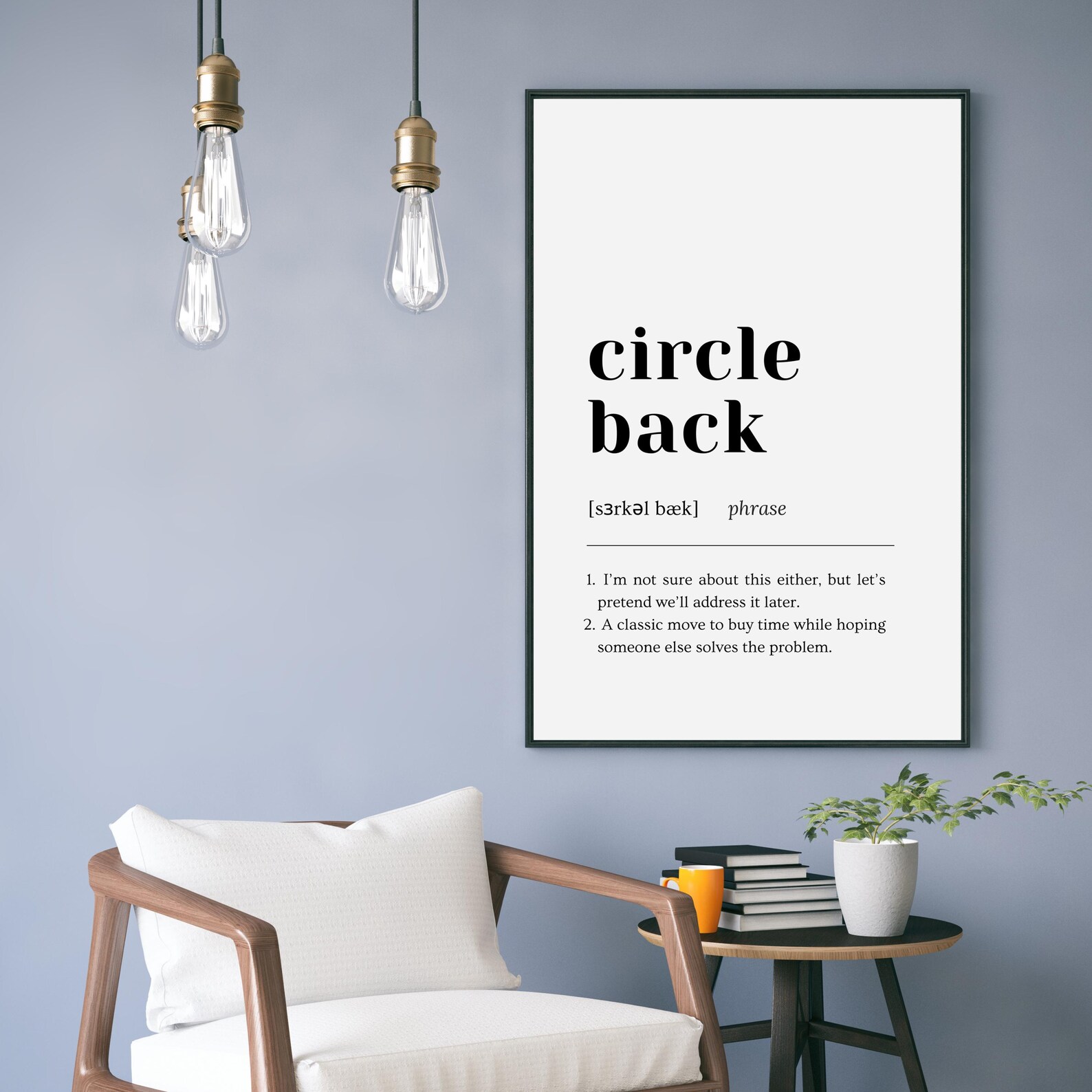 Funny Work Definition 01 Set of 6 Digital Wall Art Prints, Minimalist ...