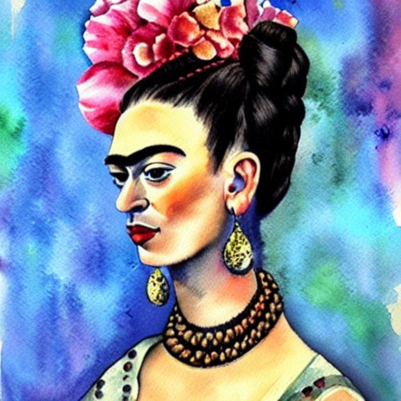 5 Iconic Images of Frida, in JPG 2000x2000px Format to Download - Etsy