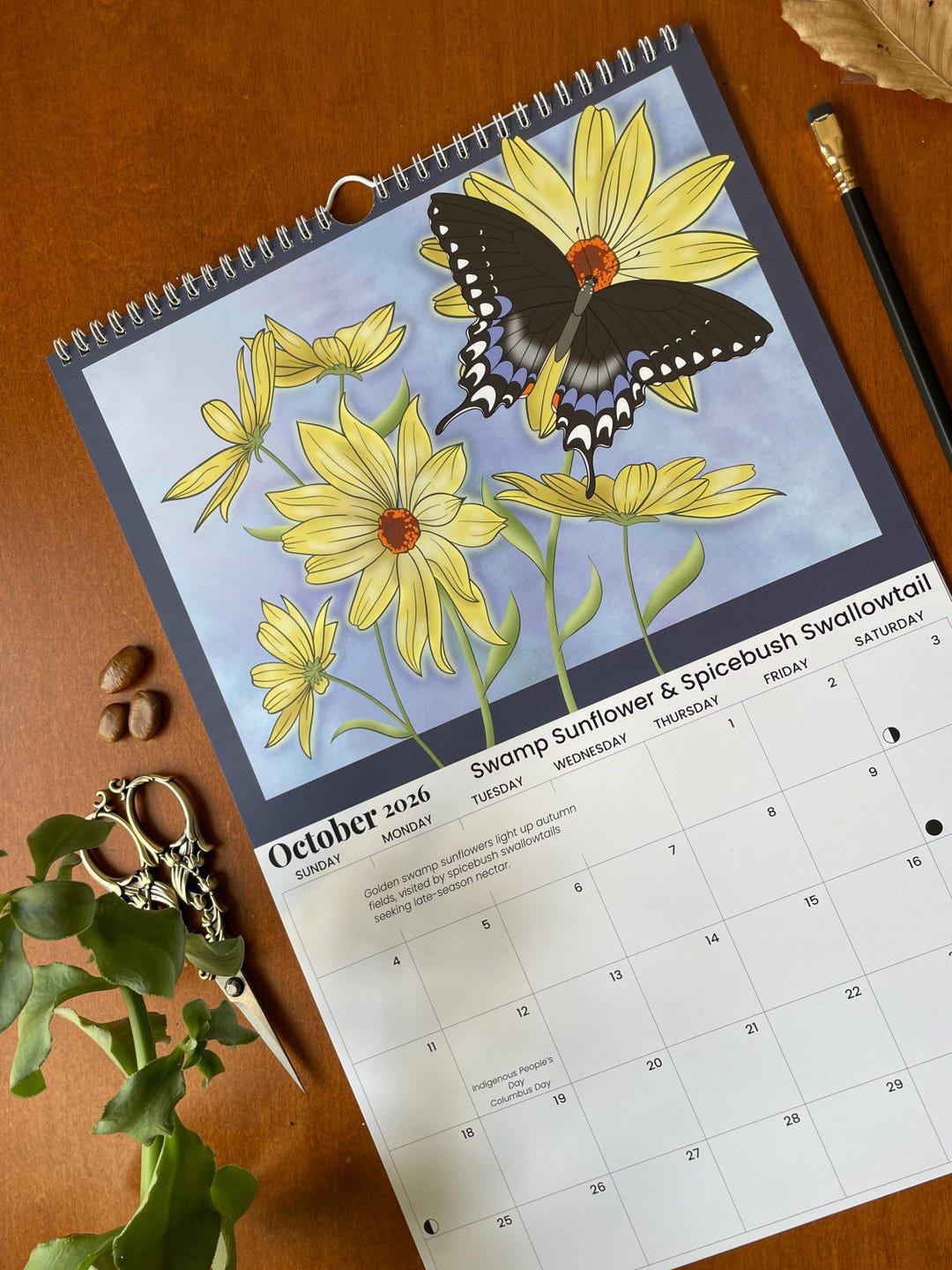 2026 Botanical Wall Calendar: Flora and Fauna of the Carolinas Art ...